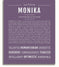 Monika | Name Art Print – Name Stories