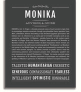 Monika | Name Art Print – Name Stories