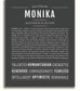 Monika | Name Art Print – Name Stories