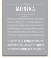 Monika | Name Art Print – Name Stories