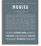 Monika | Name Art Print – Name Stories