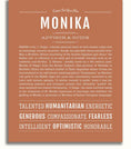 Monika | Name Art Print – Name Stories