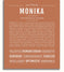 Monika | Name Art Print – Name Stories