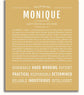 Monique | Name Art Print – Name Stories
