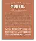 Monroe | Name Art Print – Name Stories