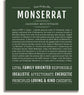 Monserrat | Name Art Print – Name Stories