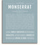 Monserrat | Name Art Print – Name Stories