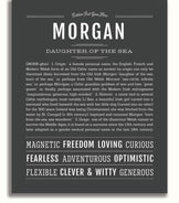 Morgan (female) | Name Art Print – Name Stories