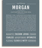 Morgan (female) | Name Art Print – Name Stories