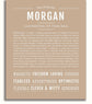 Morgan (female) | Name Art Print – Name Stories