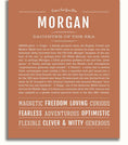 Name Stories® | Personalized Name Meaning Art Prints – Morgan
