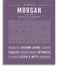 Morgan (male) | Name Art Print – Name Stories