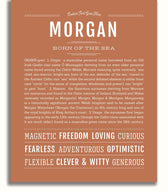 Morgan (male) | Name Art Print – Name Stories