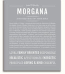 Morgana | Name Art Print – Name Stories