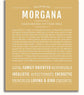 Morgana Personalized Name Meaning Art Prints – Name Stories