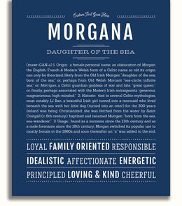 Morgana | Name Art Print – Name Stories
