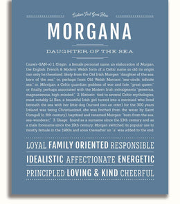 Morgana | Name Art Print – Name Stories