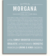 Morgana | Name Art Print – Name Stories