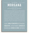 Morgana Personalized Name Meaning Art Prints – Name Stories