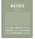 Mother | Name Art Print – Name Stories