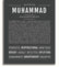 Muhammad | Name Art Print – Name Stories