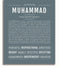 Muhammad Personalized Name Meaning Art Prints – Name Stories