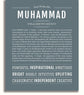 Muhammad Personalized Name Meaning Art Prints – Name Stories