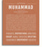 Muhammad Personalized Name Meaning Art Prints – Name Stories