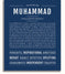 Muhammad Personalized Name Meaning Art Prints – Name Stories