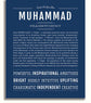Muhammad Personalized Name Meaning Art Prints – Name Stories
