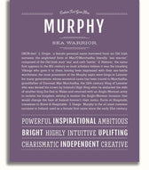 Murphy (female) | Name Art Print – Name Stories