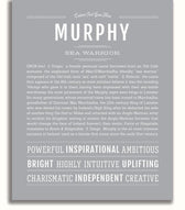 Murphy (female) | Name Art Print – Name Stories