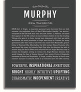 Murphy (male) | Name Art Print – Name Stories