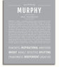 Murphy (male) | Name Art Print – Name Stories