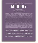 Murphy (male) | Name Art Print – Name Stories