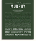Murphy (male) | Name Art Print – Name Stories