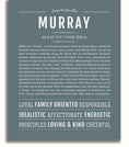 Murray Personalized Name Meaning Art Prints – Name Stories