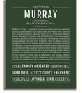 Murray Personalized Name Meaning Art Prints – Name Stories