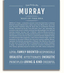 Murray Personalized Name Meaning Art Prints – Name Stories