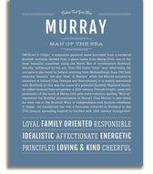 Murray | Name Art Print – Name Stories