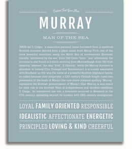 Murray | Name Art Print – Name Stories
