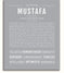 Mustafa | Name Art Print – Name Stories