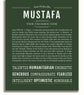 Mustafa Personalized Name Meaning Art Prints – Name Stories