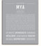 Mya | Name Art Print – Name Stories