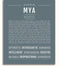 Mya | Name Art Print – Name Stories