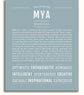 Mya | Name Art Print – Name Stories