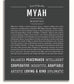 Myah | Name Art Print – Name Stories