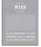 Myah | Name Art Print – Name Stories