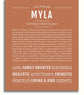 Myla | Name Art Print – Name Stories