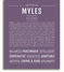 Myles | Name Art Print – Name Stories